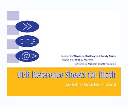 UEB Reference Sheets for Math – National Braille Press